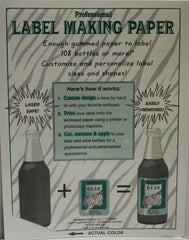 Label Making Paper - White - Pack of 18 - Currently Out of Stock – Wine ...